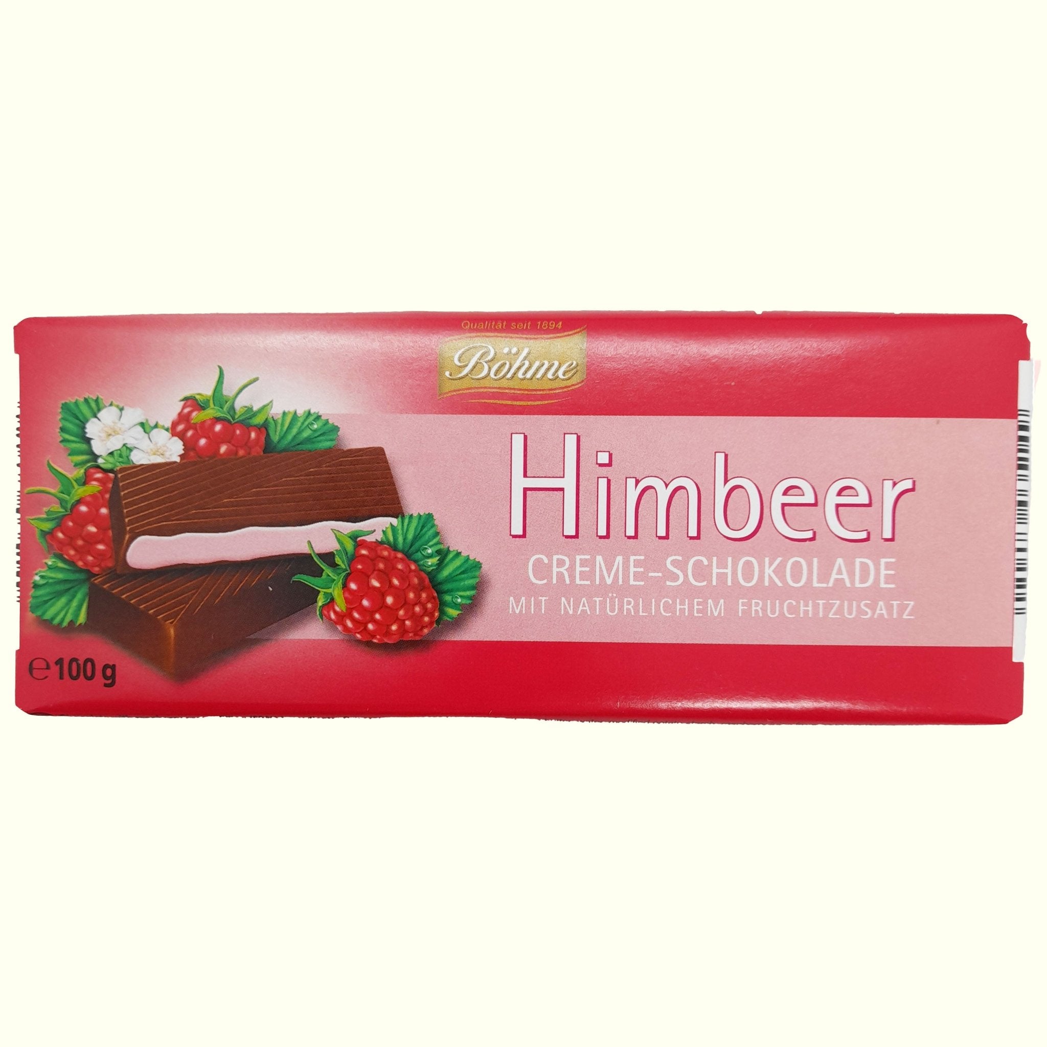 Böhme Himbeer Creme- Schokolade mit Fruchtzusatz 100g | TopCandy