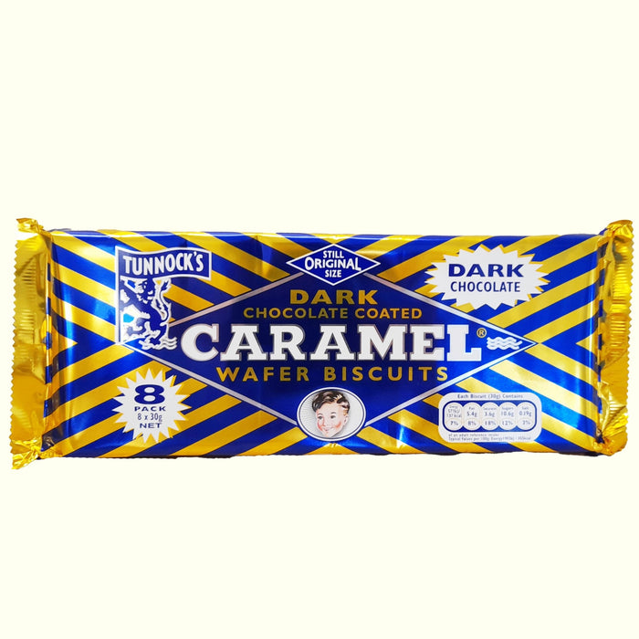 Tunnock´s Dark Chocolate Caramel Wafer Biscuits 240g | TopCandy